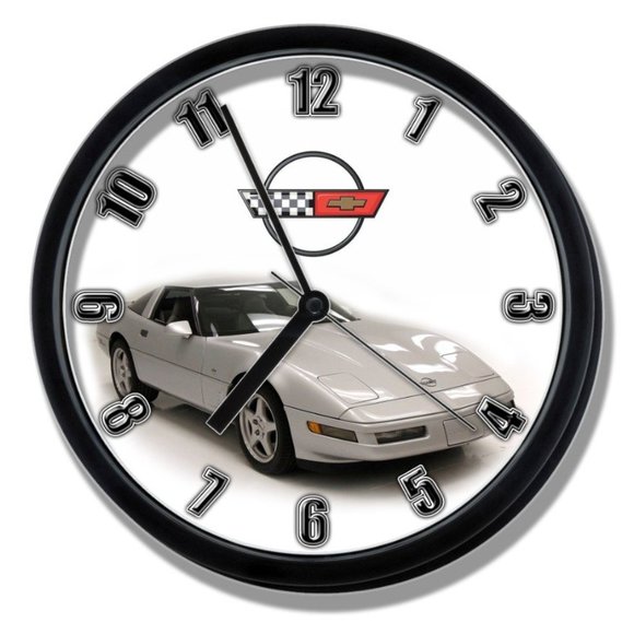 Clock | Wall Decor | Chevrolet Corvette Gray C4 Clock New | Poshmark